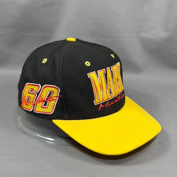 Mark Martin | Accessories | Vtg Mark Martin Snap Back Hat Cap Black ...